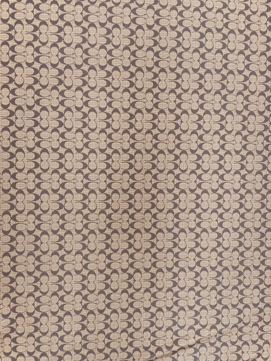 Coach Logo Print Spandex – designerfabricscenter