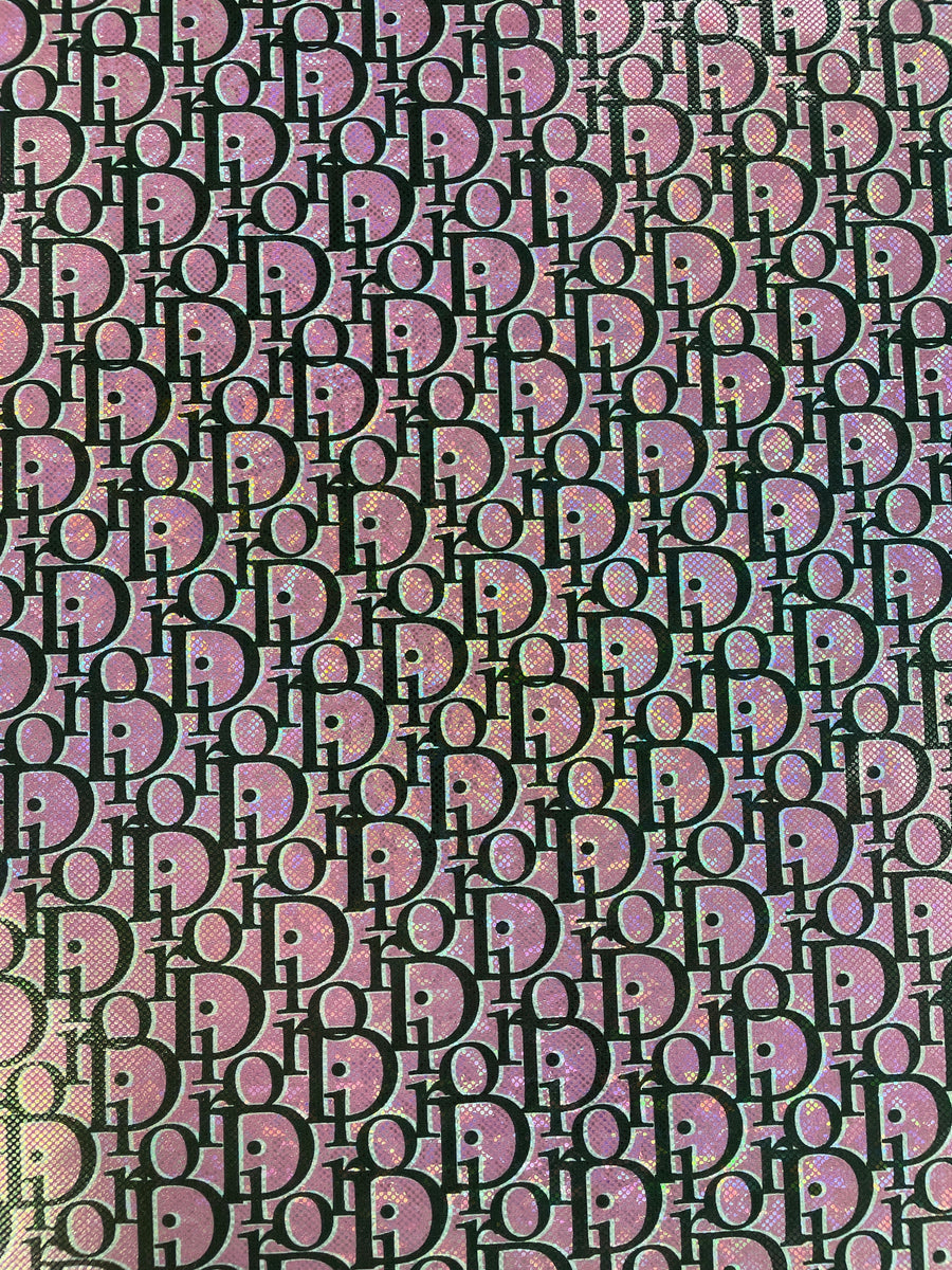 Dior Pink Holographic Stretch Lame – designerfabricscenter